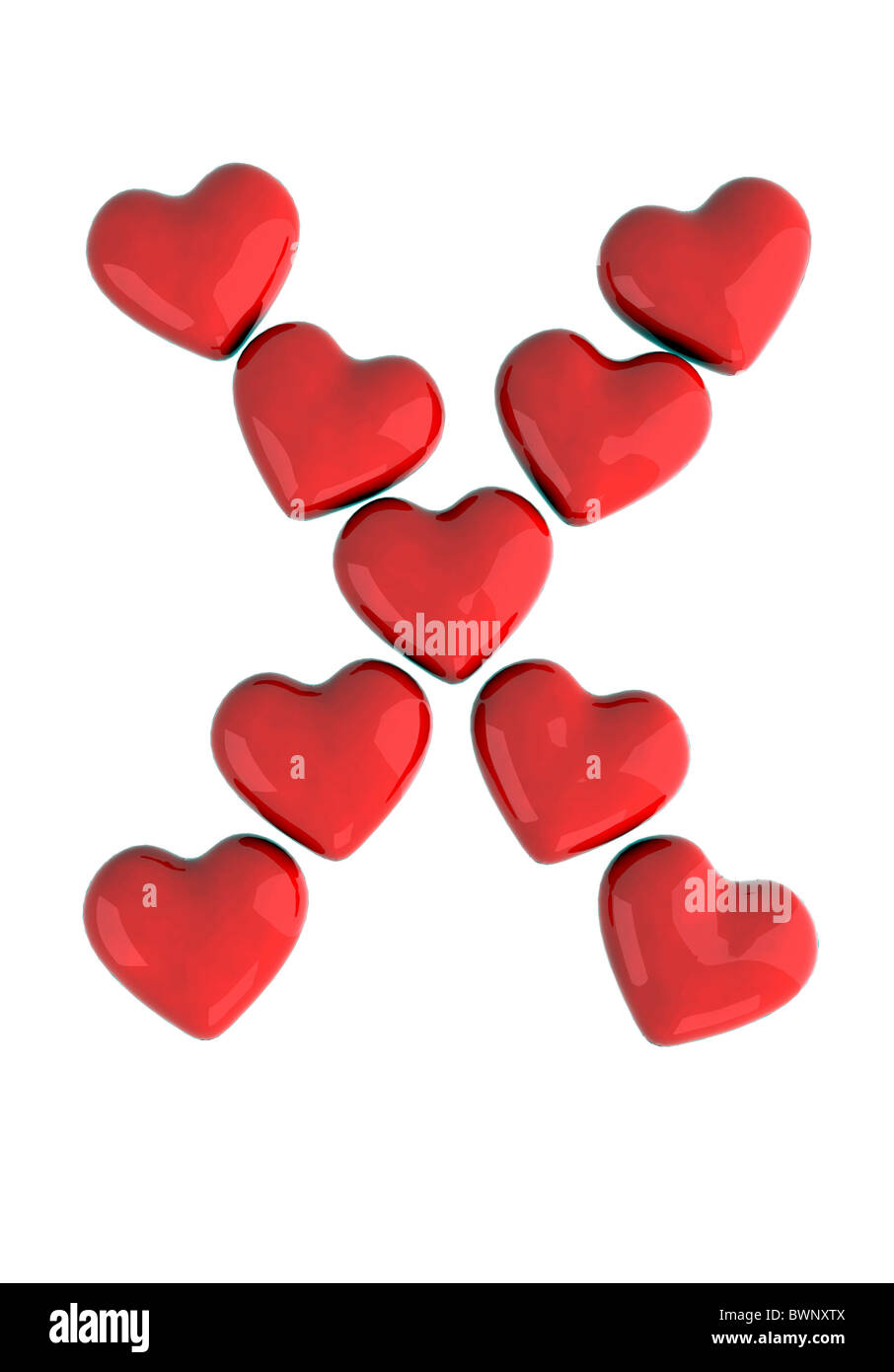 Red x alphabet hi-res stock photography and images - Alamy