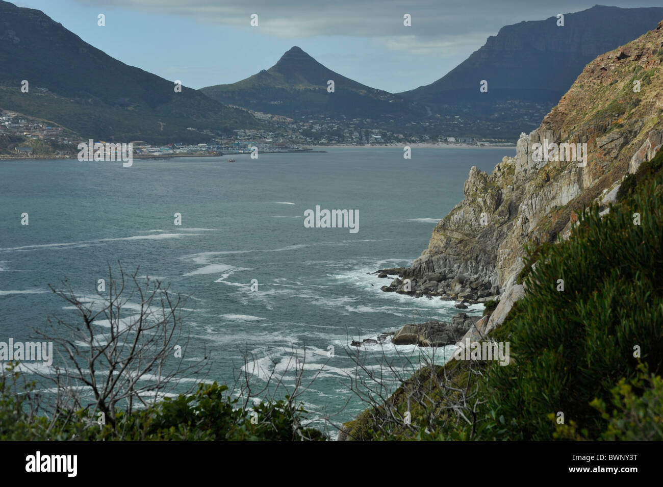 Cape Town, Western Cape, South Africa, rugged landscape of Houtbay ...