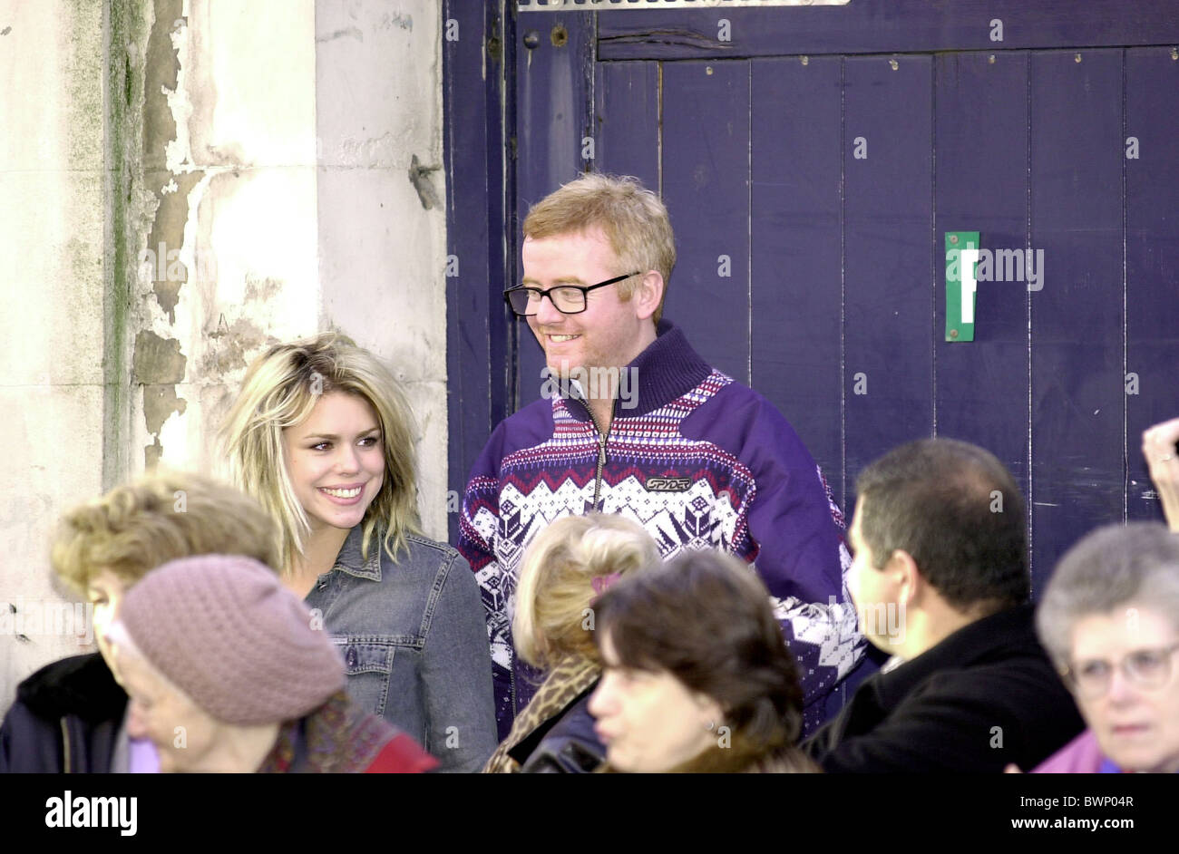 RADIO CELEBRITY CHRIS EVANS AND POP SINGER BILLIE PIPER IN DRURY LANE ...
