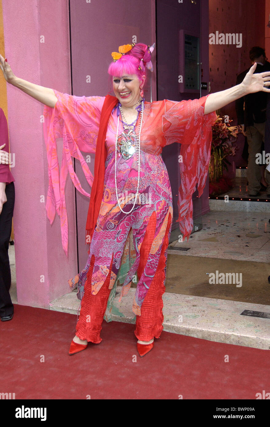 Fashion Designer Zandra Rhodes attends the opening of the Fashion and ...