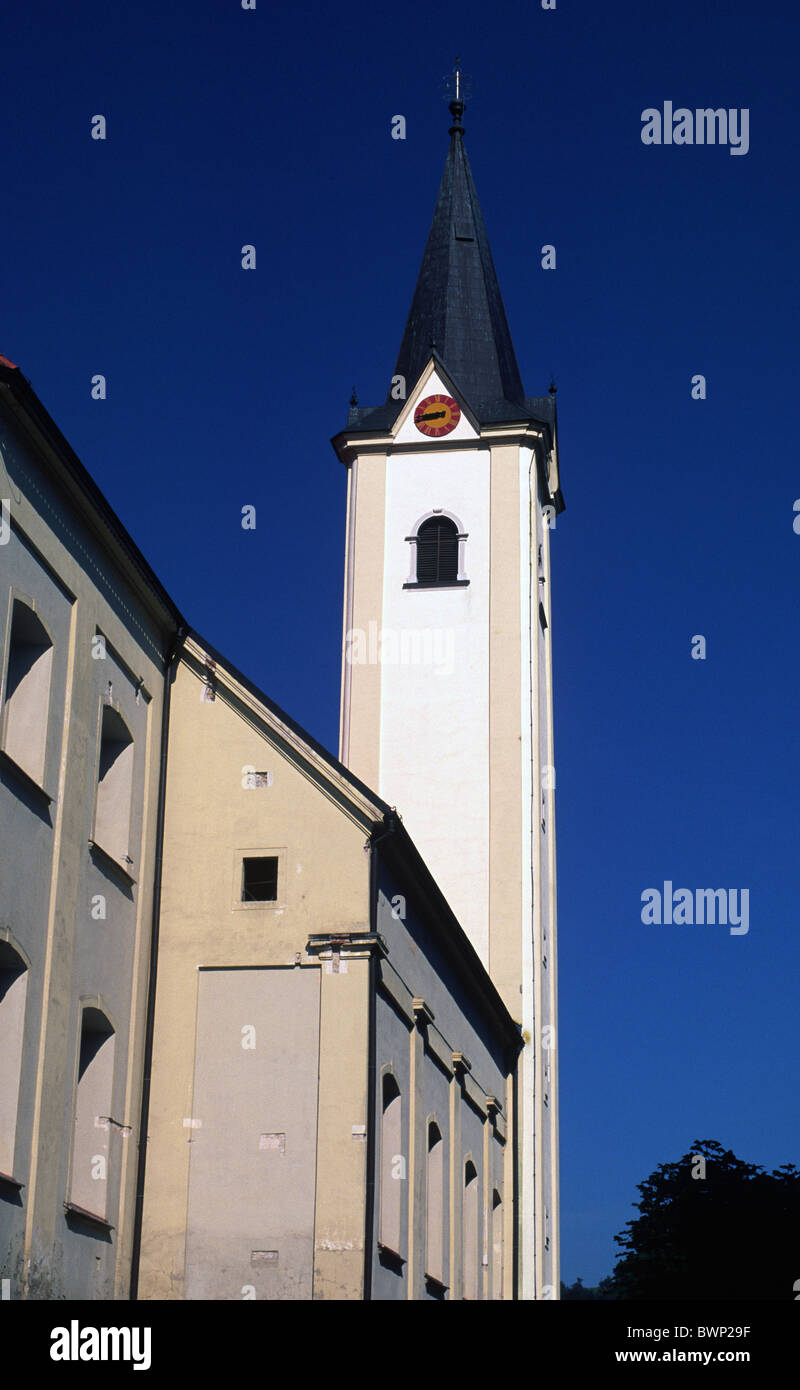 Tower of Franciscan church, Samobor, Croatia Stock Photo - Alamy