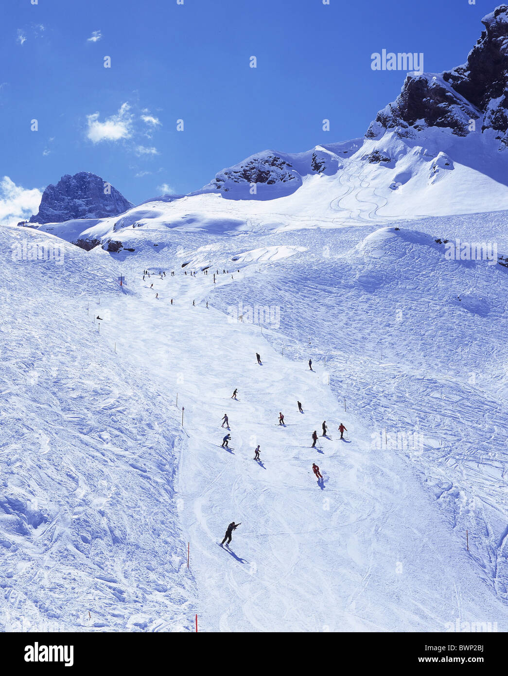 Central Switzerland Europe Obwalden Nidwalden Titlis Engelberg Slope ...