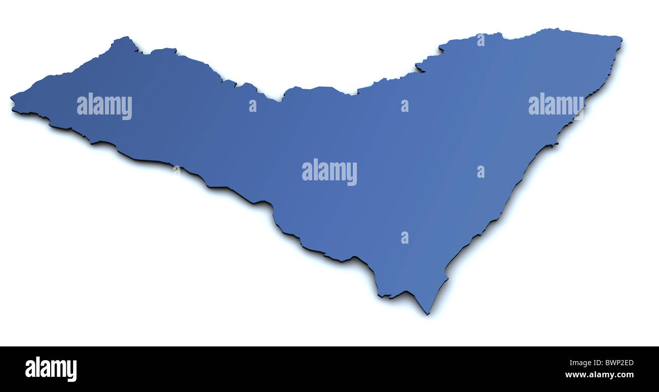 Map of Alagoas - Brazil Stock Photo - Alamy
