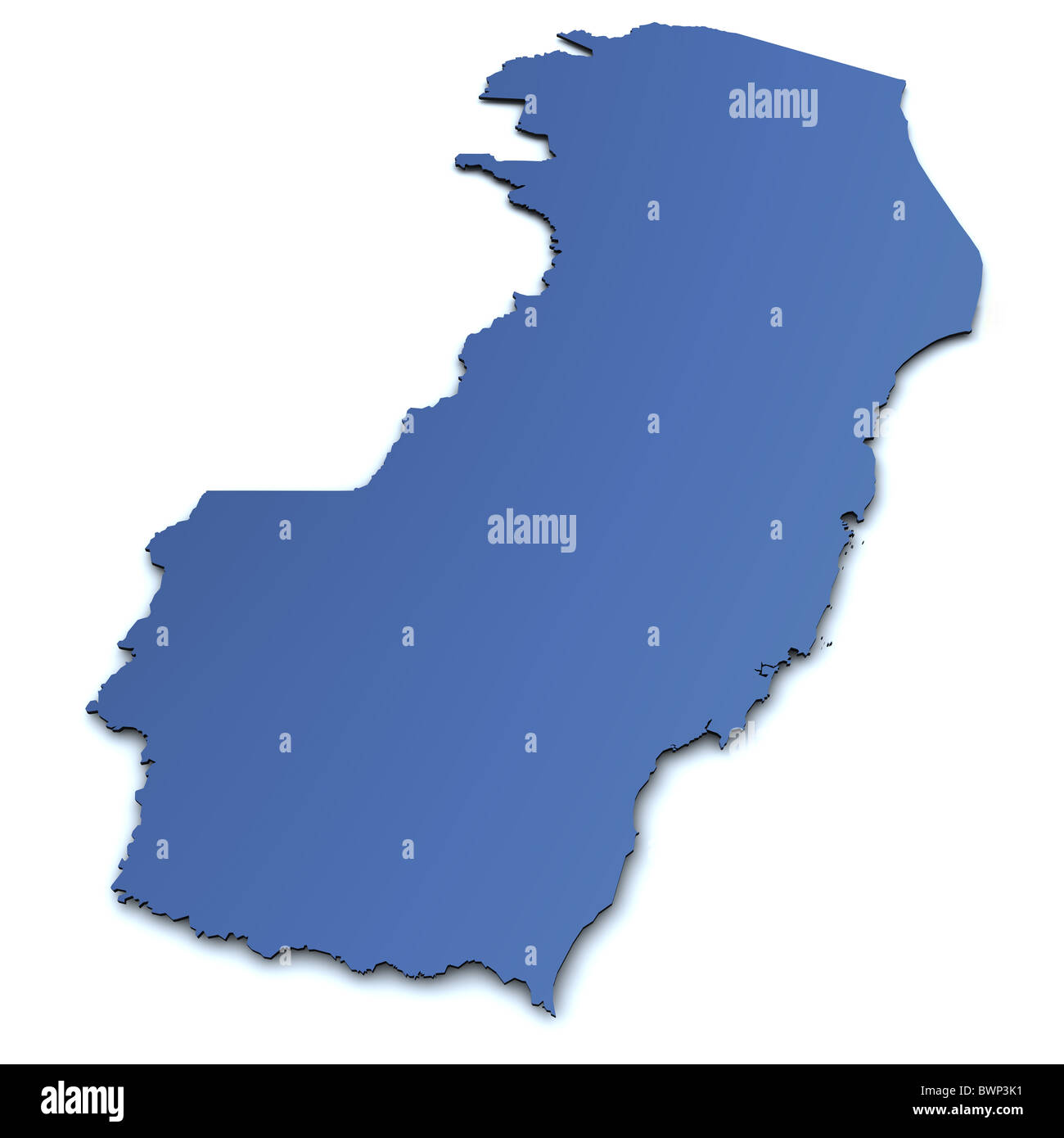 Map of Espirito Santo - Brazil Stock Photo - Alamy