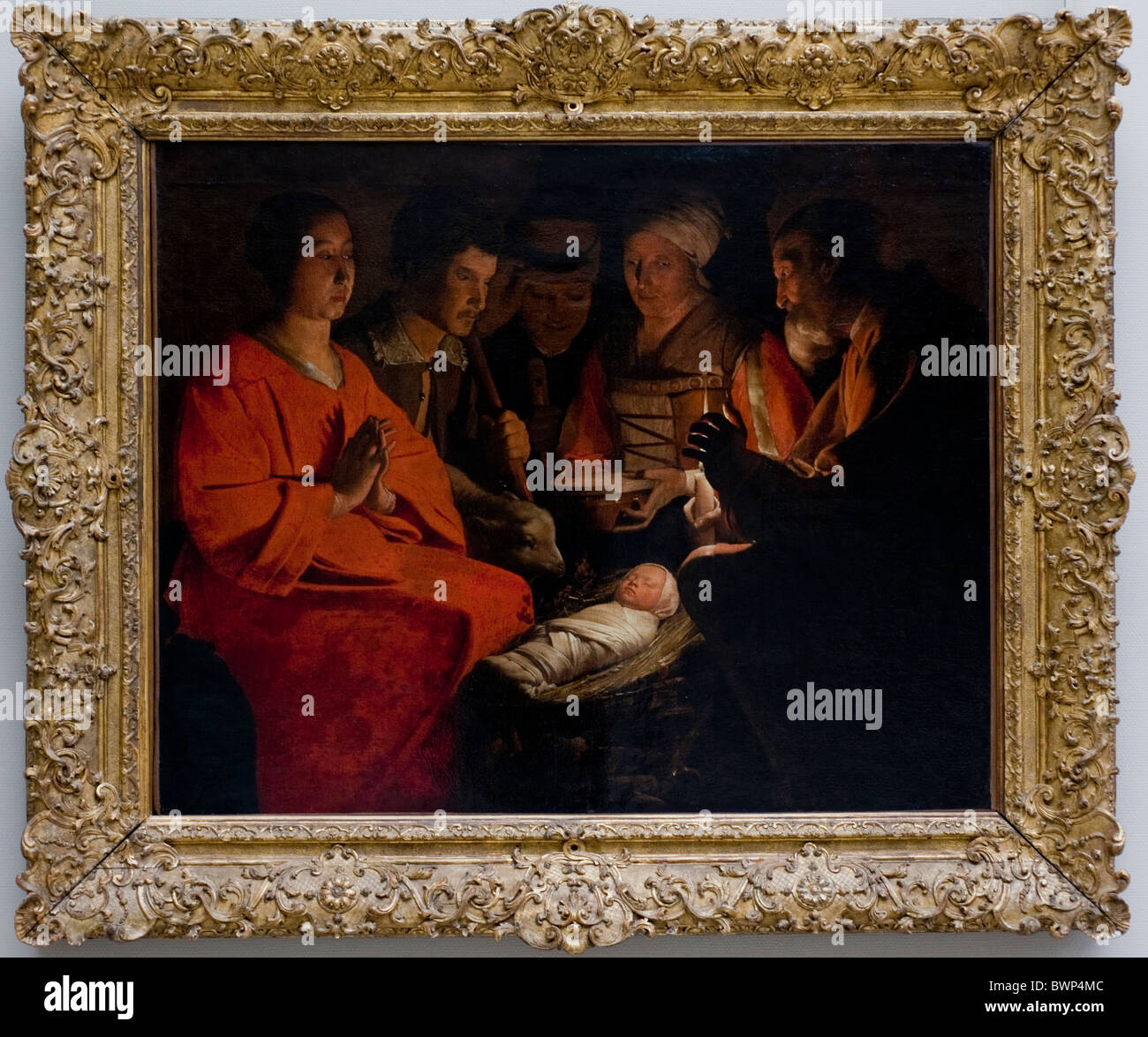 Frame french gold portrait candlelight dramatic thinking contemplating ...