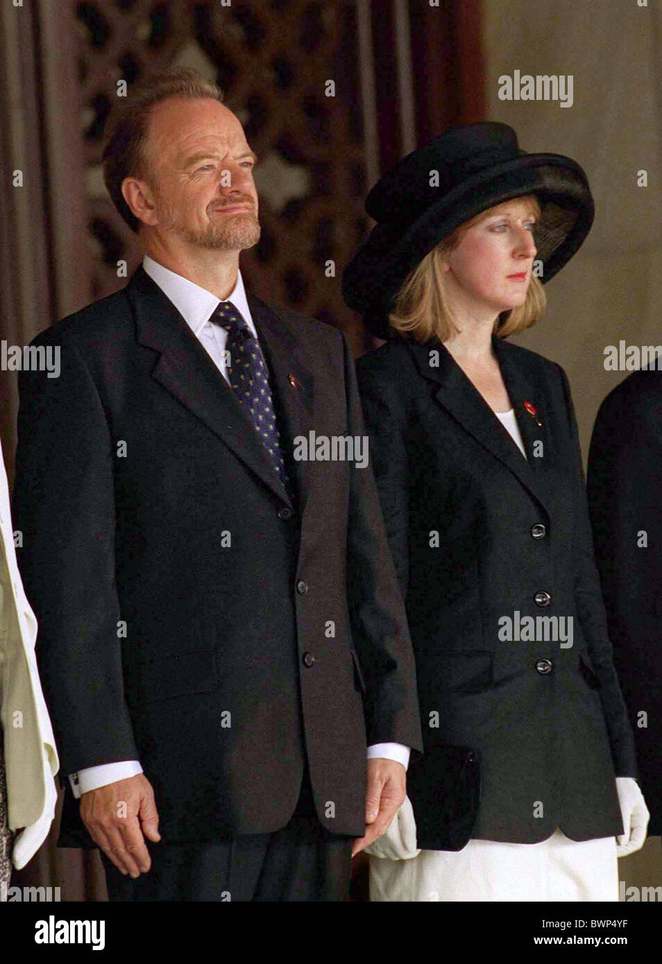 ROBIN COOK, FOREIGN SECRETARY AND HIS WIFE, GAYNOR AT THE NURUL IMAN ...