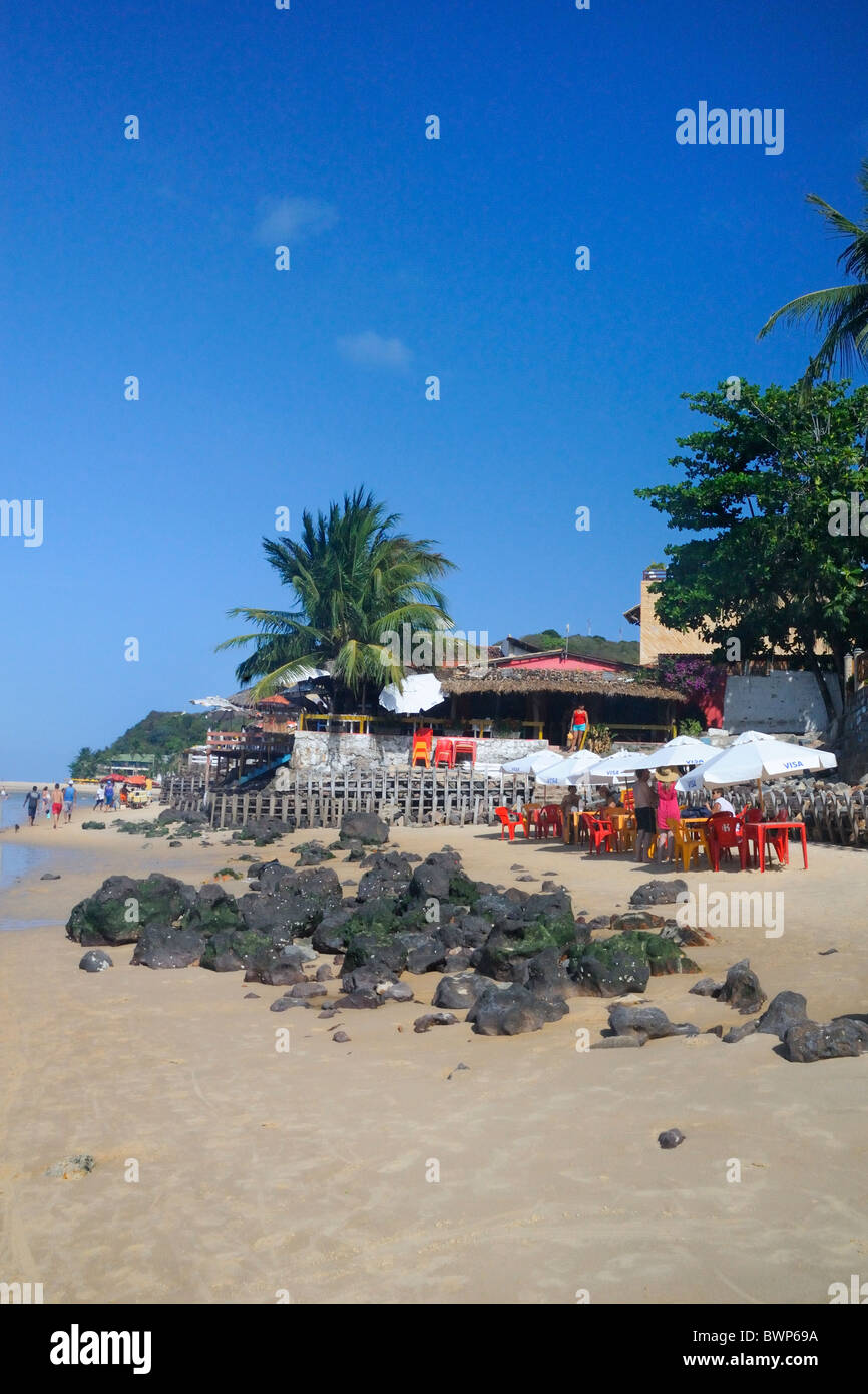 Beach Dining in Pipa, Brazil Stock Photo - Alamy