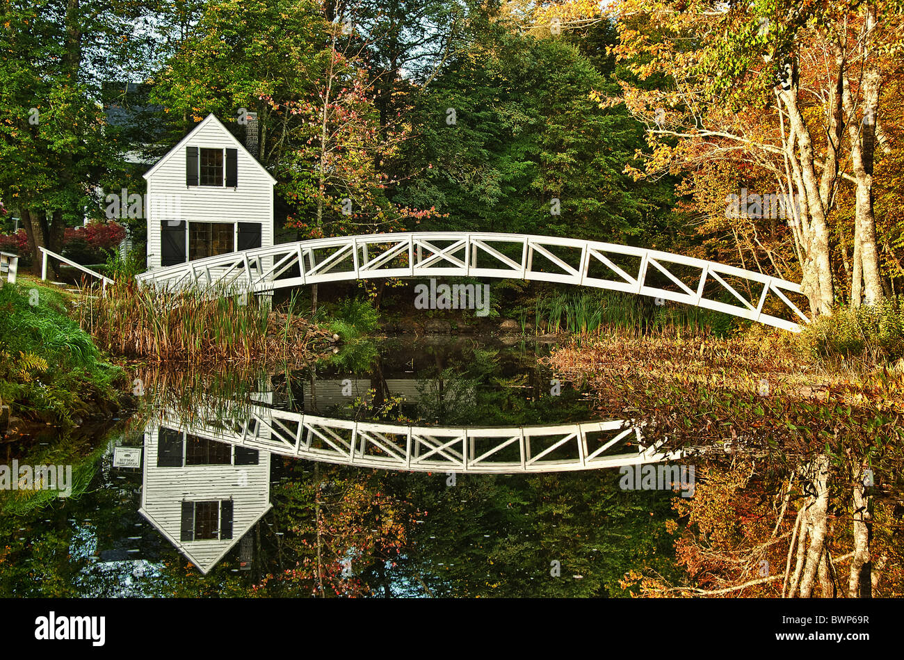 Rustic footbridge hi-res stock photography and images - Alamy