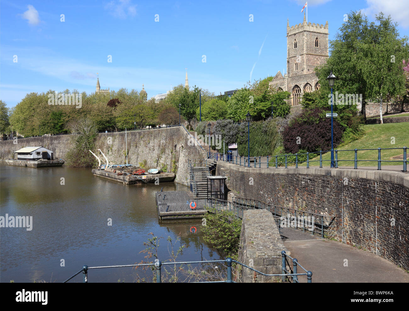 The floating harbour and Avon River at Bristol, England Stock Photo - Alamy