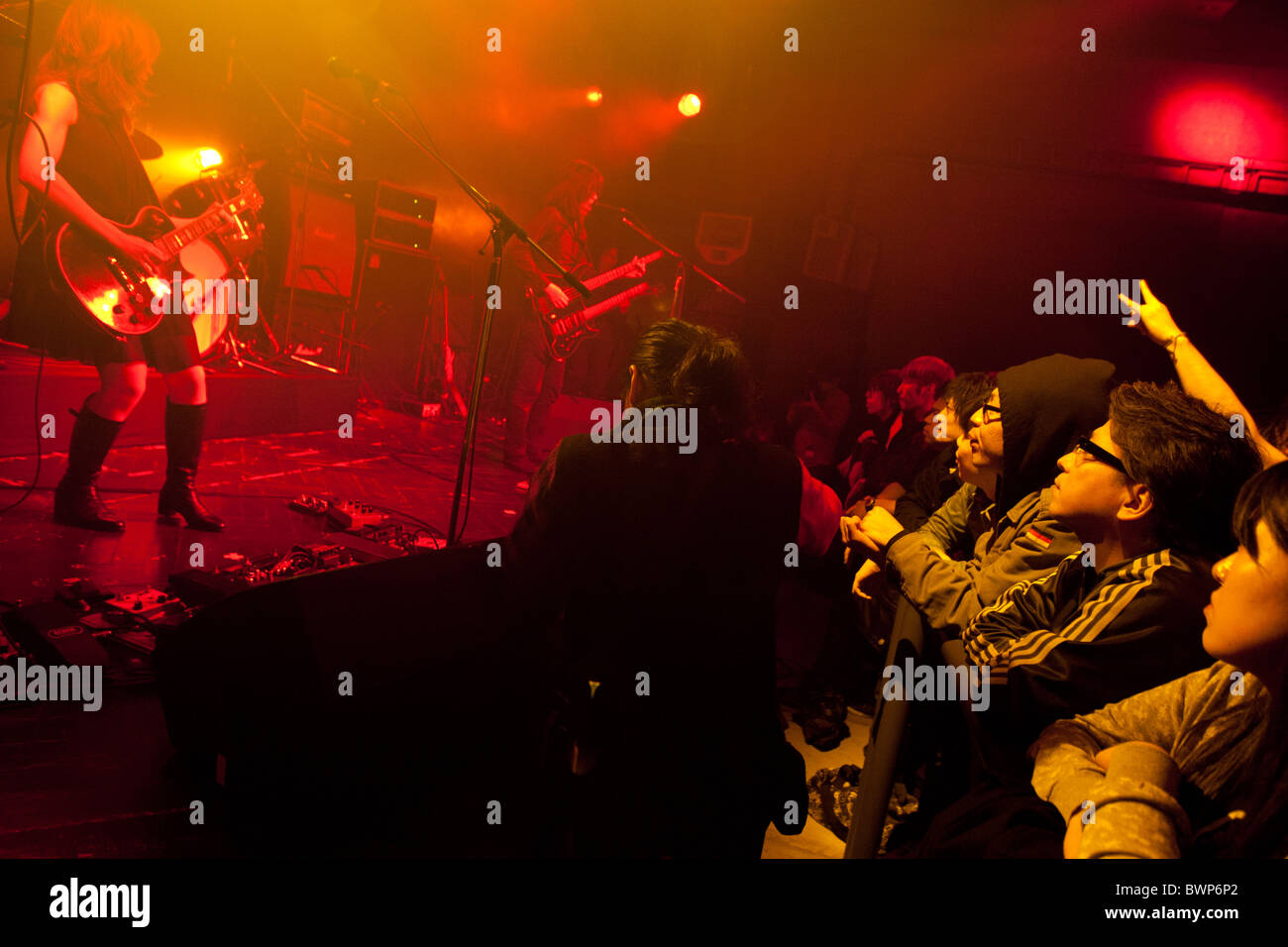 Japanese band 'Boris' perform in the 'WWW' club in Shibuya district of ...