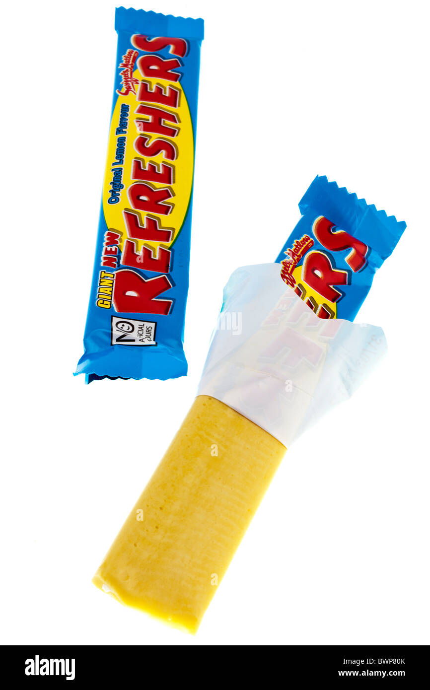 Two Swizzels Matlow Refresher chew bars Stock Photo - Alamy