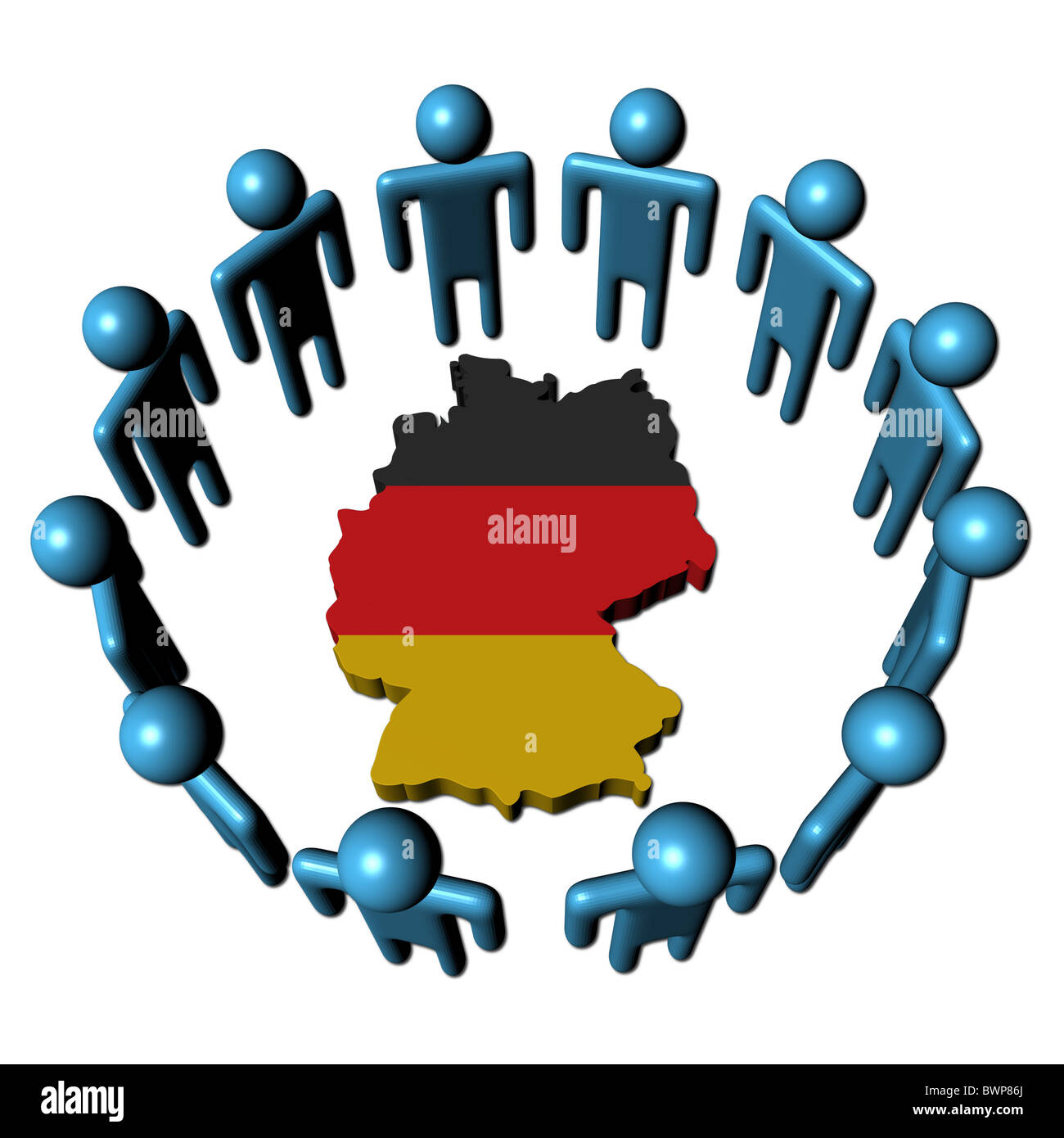 Germany population map hi-res stock photography and images - Alamy