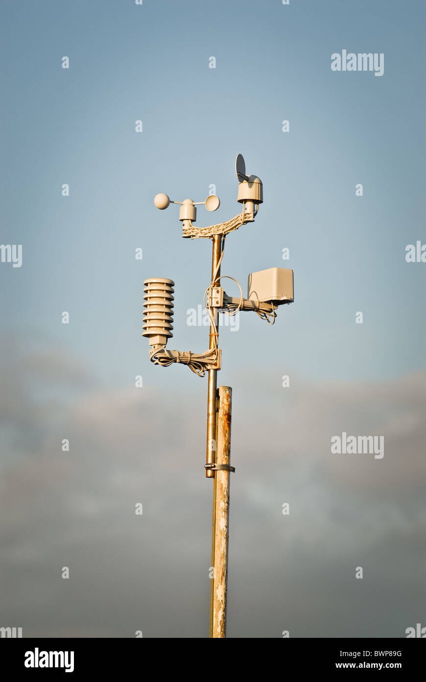 A personal Weather station Stock Photo - Alamy