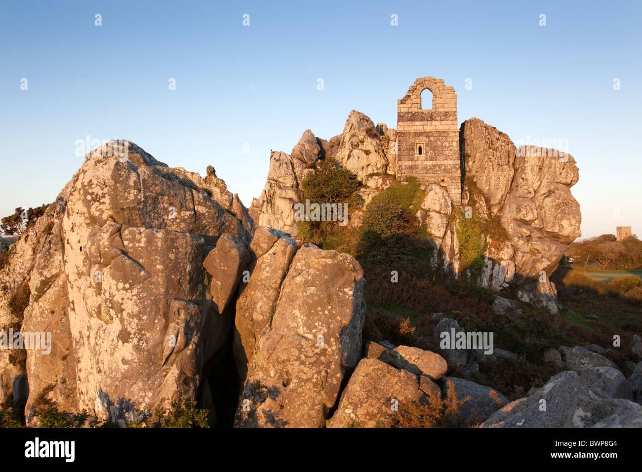 Roche Rock; near St Austell; Cornwall Stock Photo - Alamy