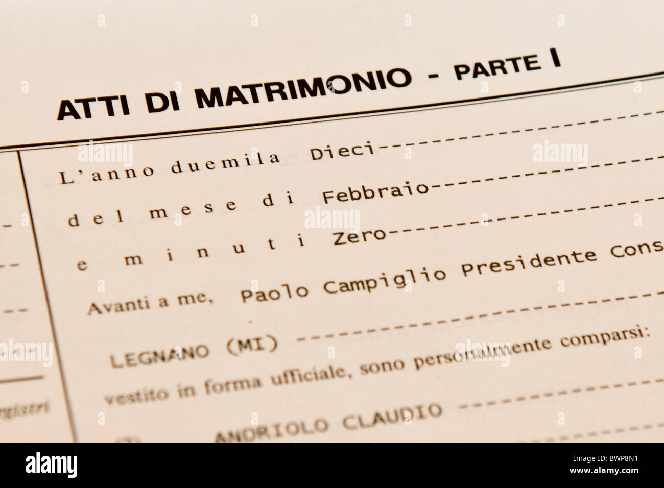 just married, civil marriage Stock Photo - Alamy