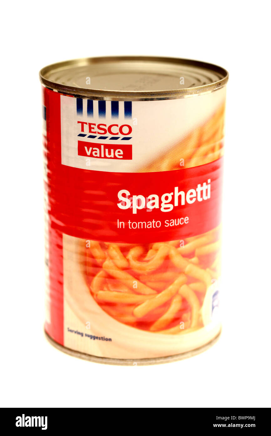 Tesco Value Spaghetti Stock Photo - Alamy