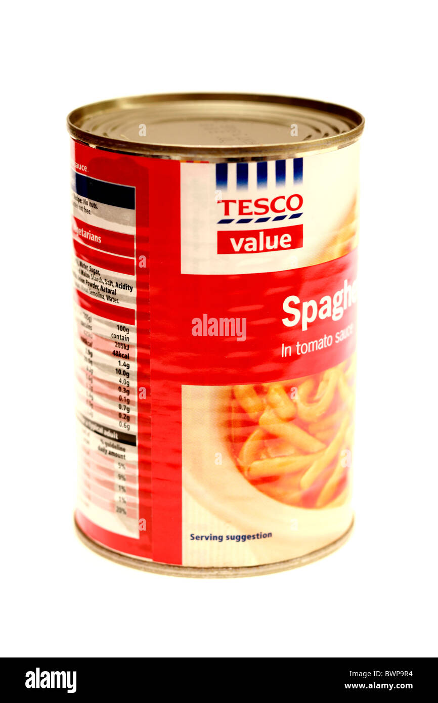 Tesco Value Spaghetti Stock Photo - Alamy