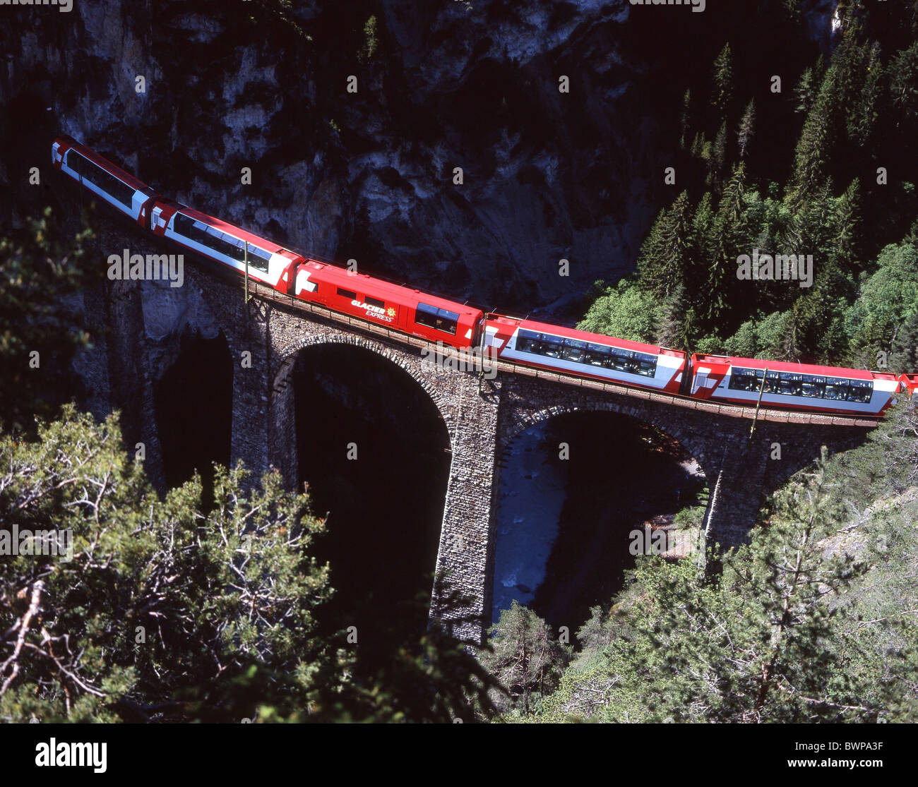 Switzerland Europe Landwasser Viaduct Glacier Express Filisur Canton ...