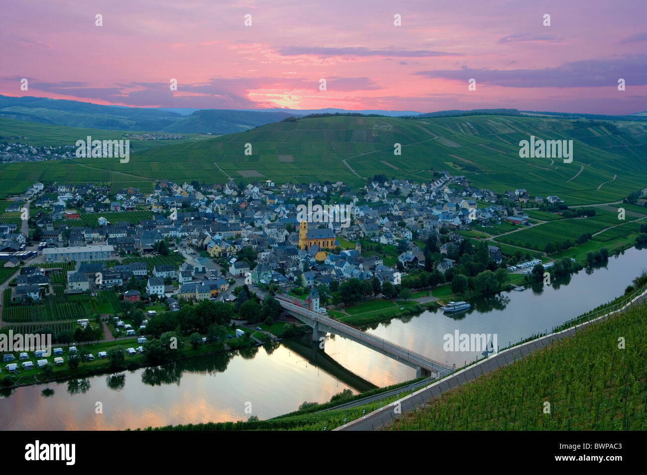 Germany Europe Trittenheim Moselle River river Mosel Rhineland ...