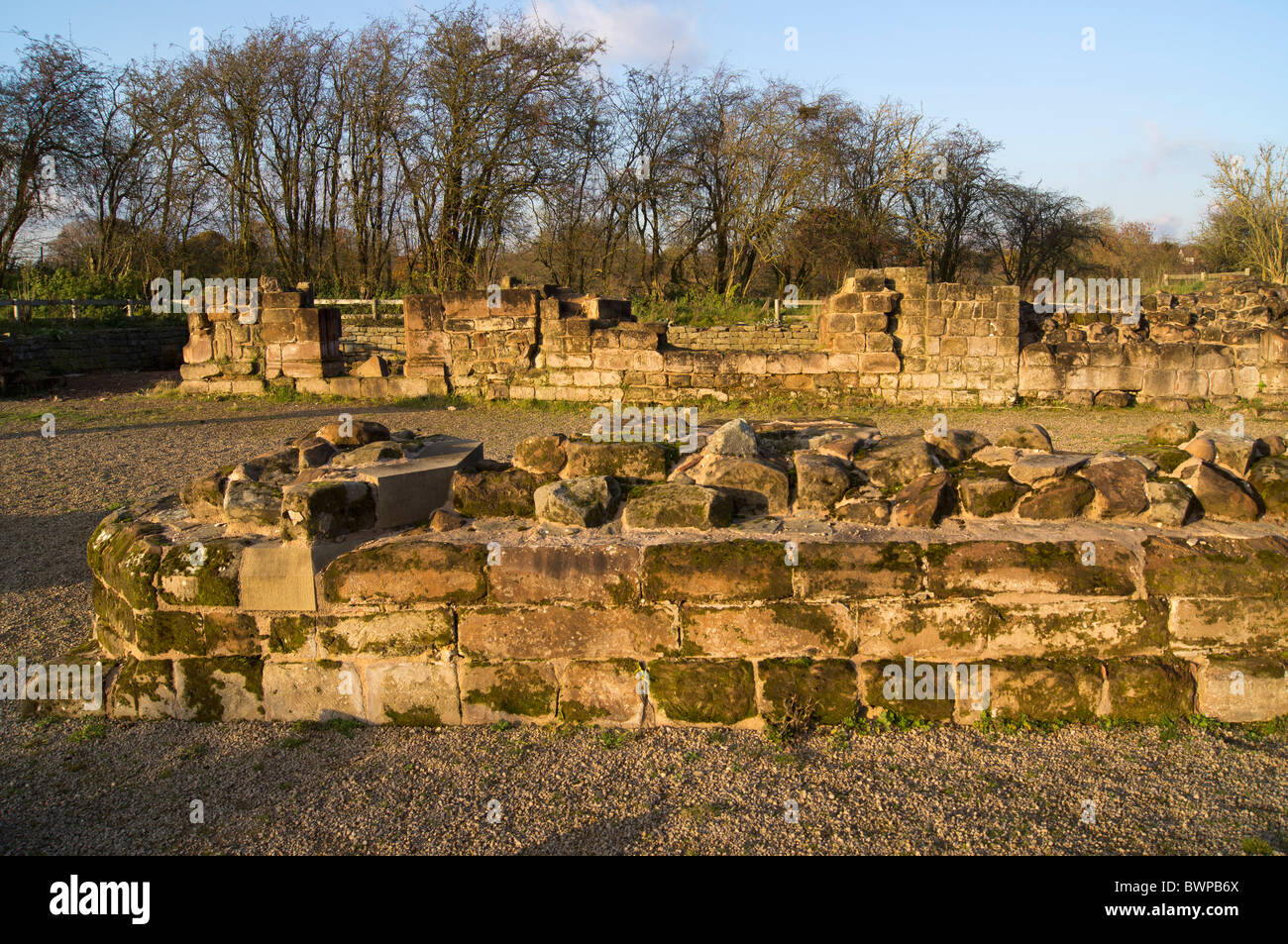 the ruins of bordesley abbey redditch worcestershire midlands uk Stock ...