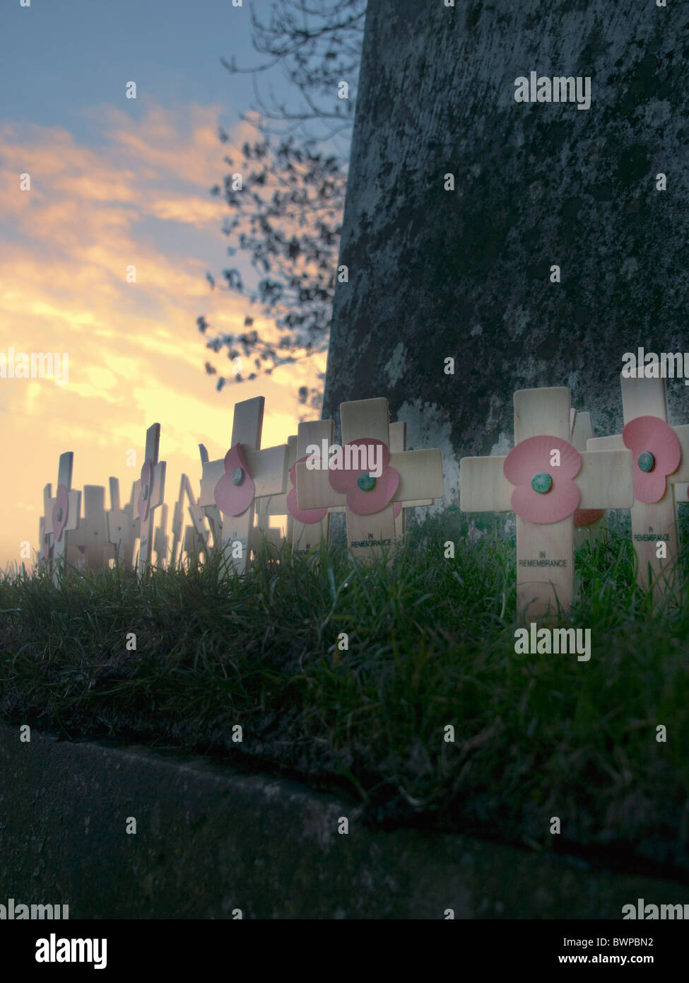 a remembrance sunday memorial Stock Photo - Alamy