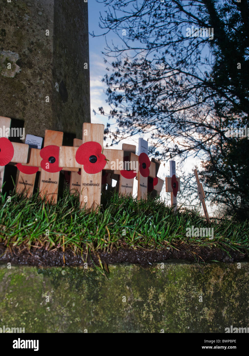 a remembrance sunday memorial Stock Photo - Alamy