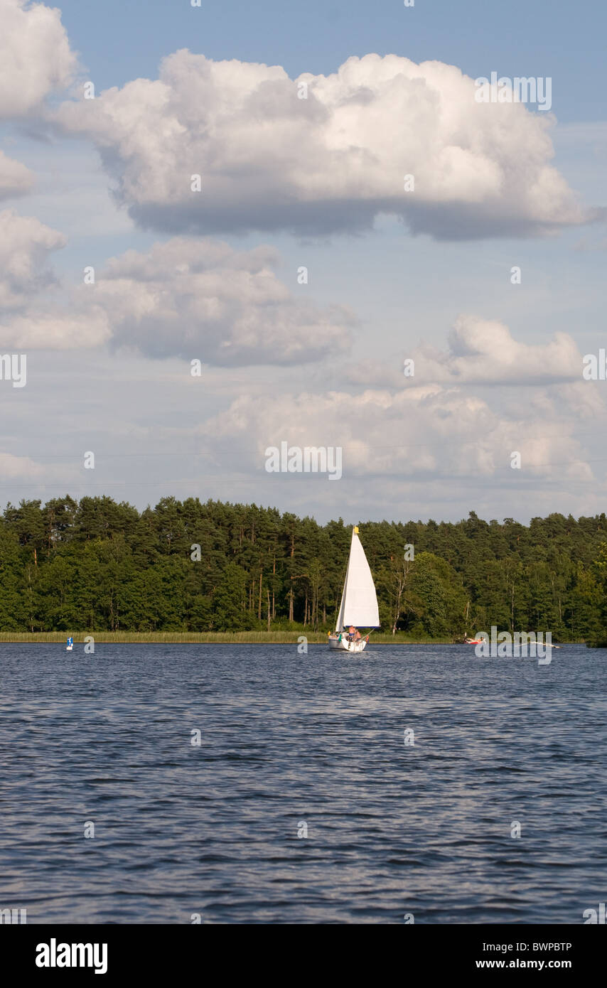 Yacht sailing masuria lake hi-res stock photography and images - Alamy