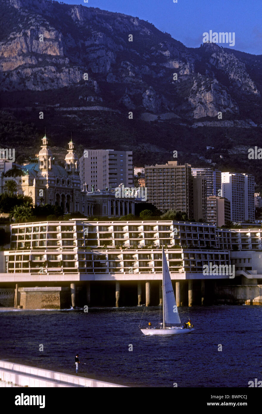 Architecture, coast, Monte Carlo, Principality of Monaco, Europe Stock ...