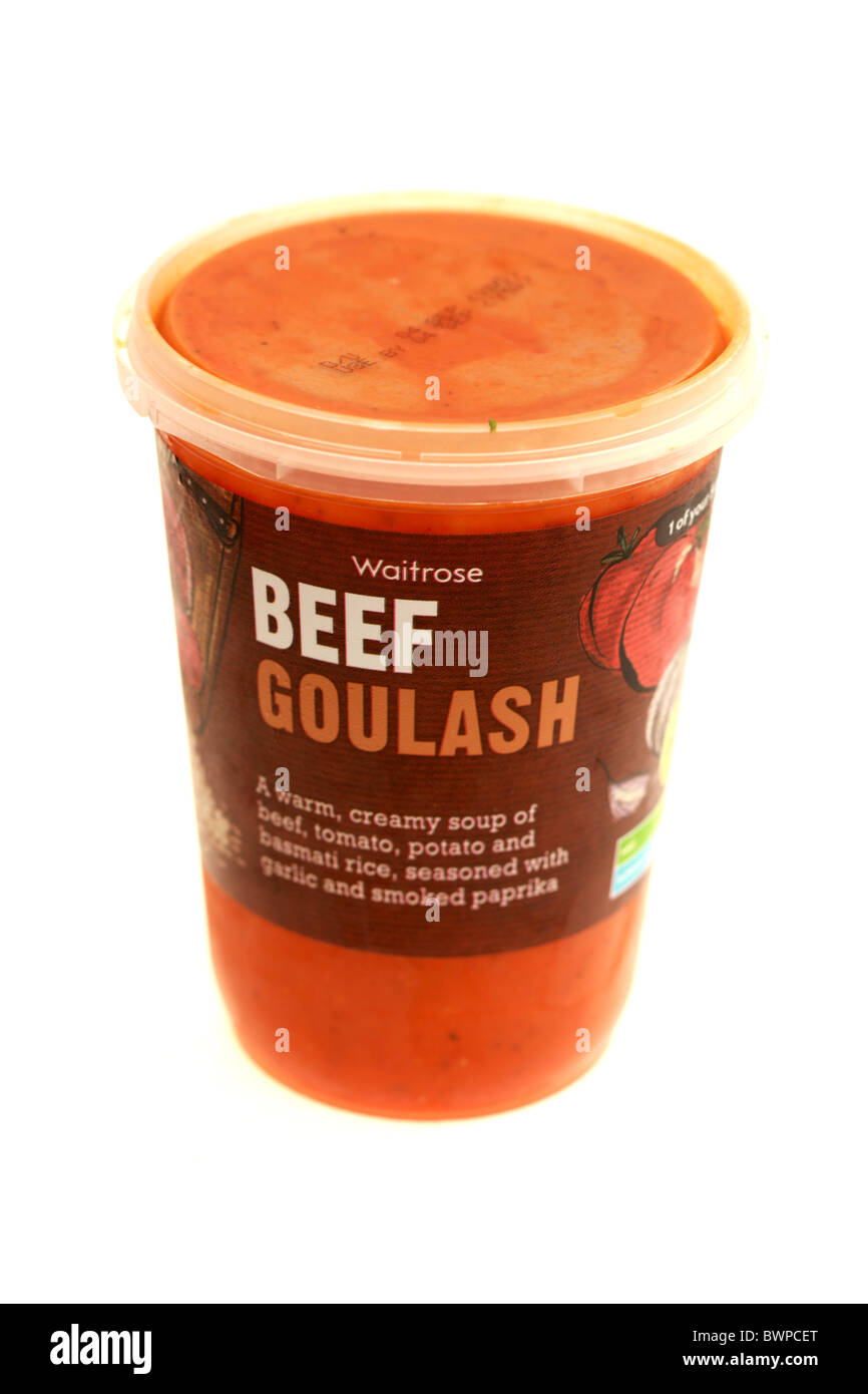 Waitrose Beef Goulash Soup Stock Photo - Alamy