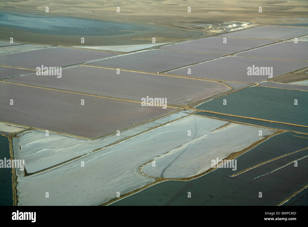 Namibia Africa Walvis Bay Summer 2007 Africa Salt evaporation ponds ...
