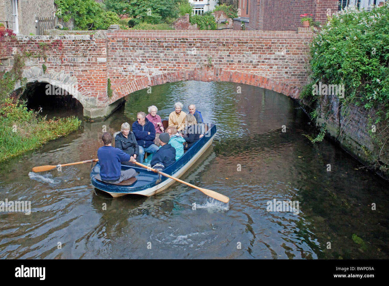 Canterbury River Tours on the River Stour Stock Photo - Alamy