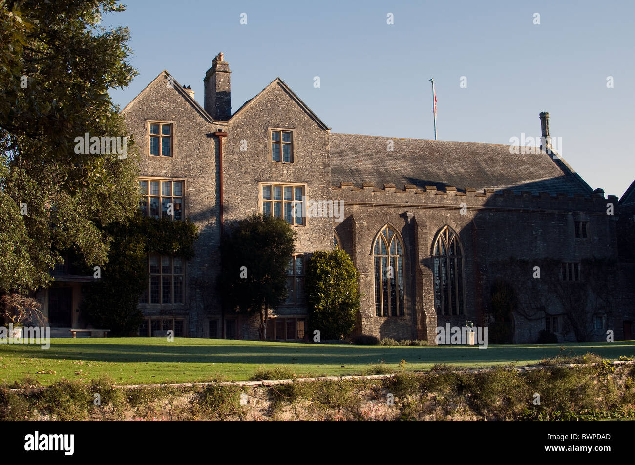 Dartington Hall,Totnes,Dartington in Devon, castle, grass,Dartington ...