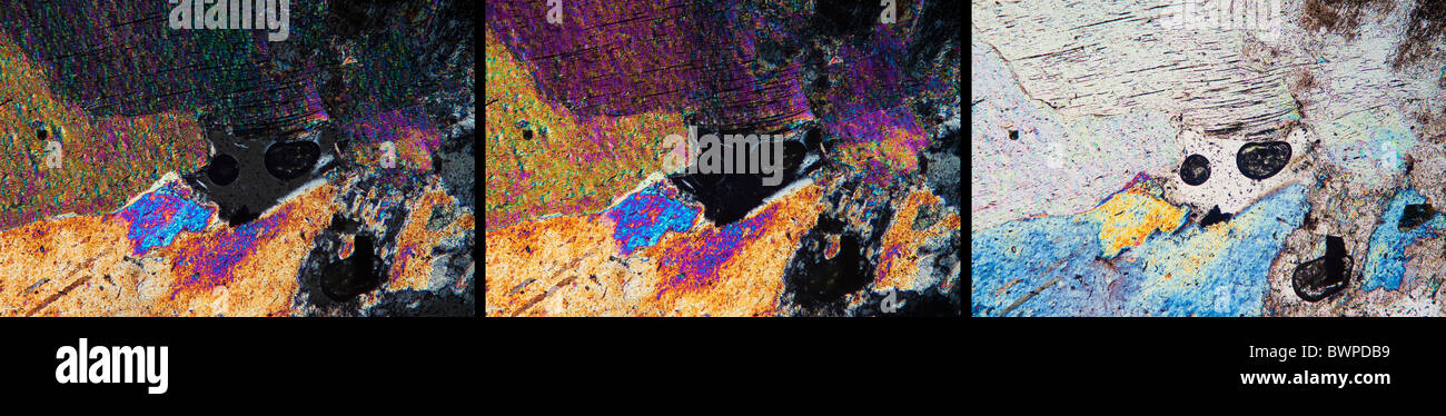 Cassiterite, Cross Polarised Microscope and Plain Polarised Images ...