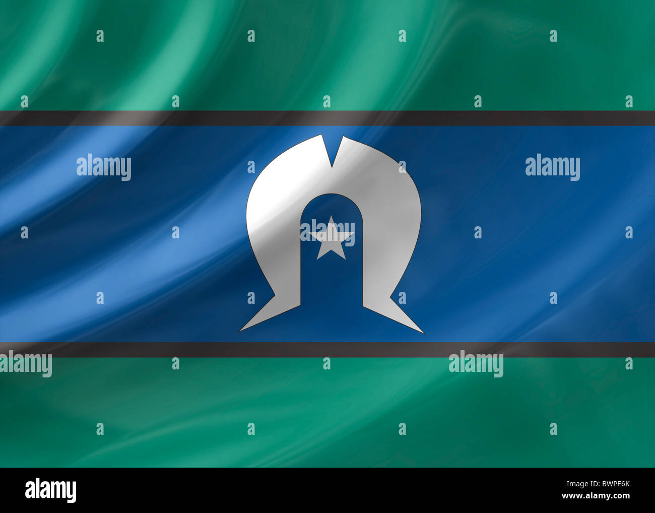 Torres Strait Islander flag Stock Photo - Alamy