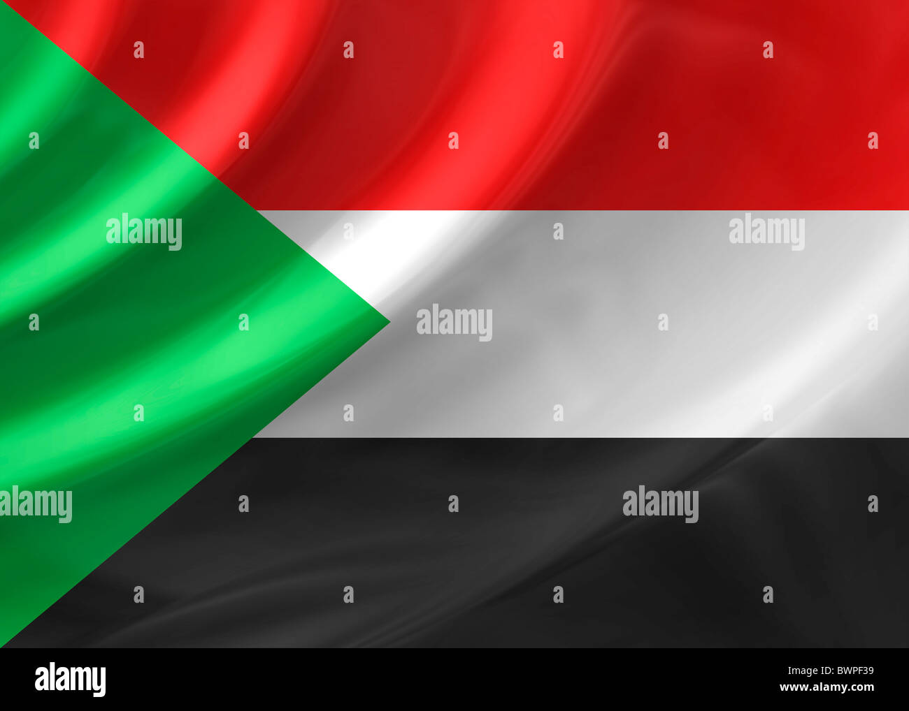 The Sudan flag Stock Photo - Alamy