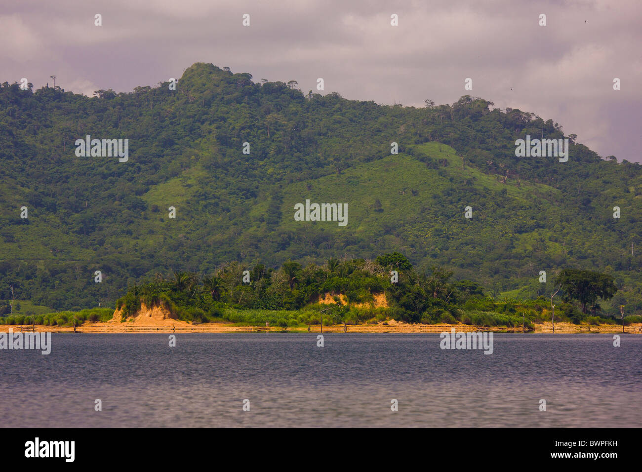 LAKE BAYANO, PANAMA - Man-made reservoir Lake Bayano, in Comarca Kuna ...