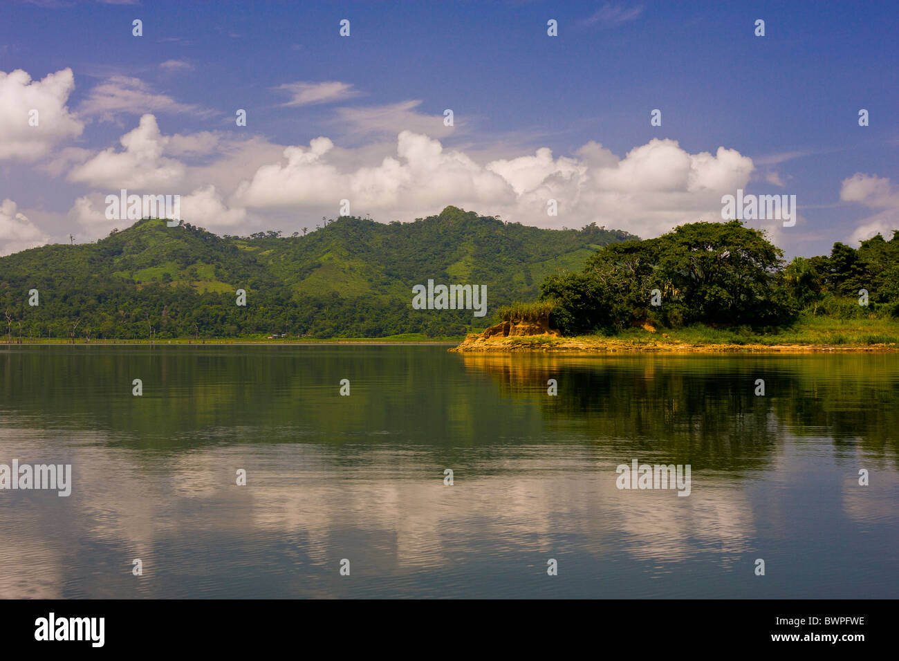 LAKE BAYANO, PANAMA - Man-made reservoir Lake Bayano, in Comarca Kuna ...