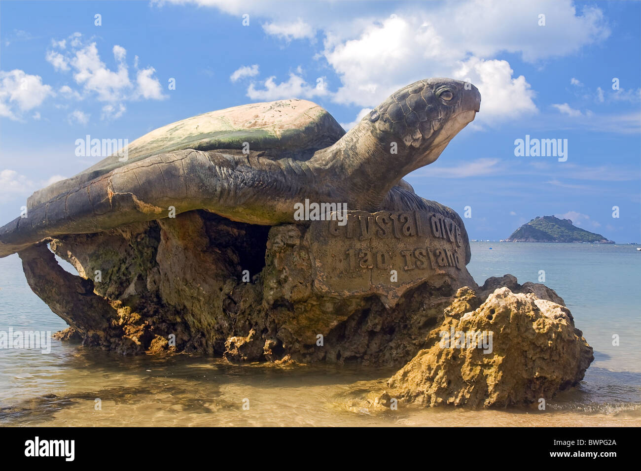 stone turtle on coast Stock Photo - Alamy