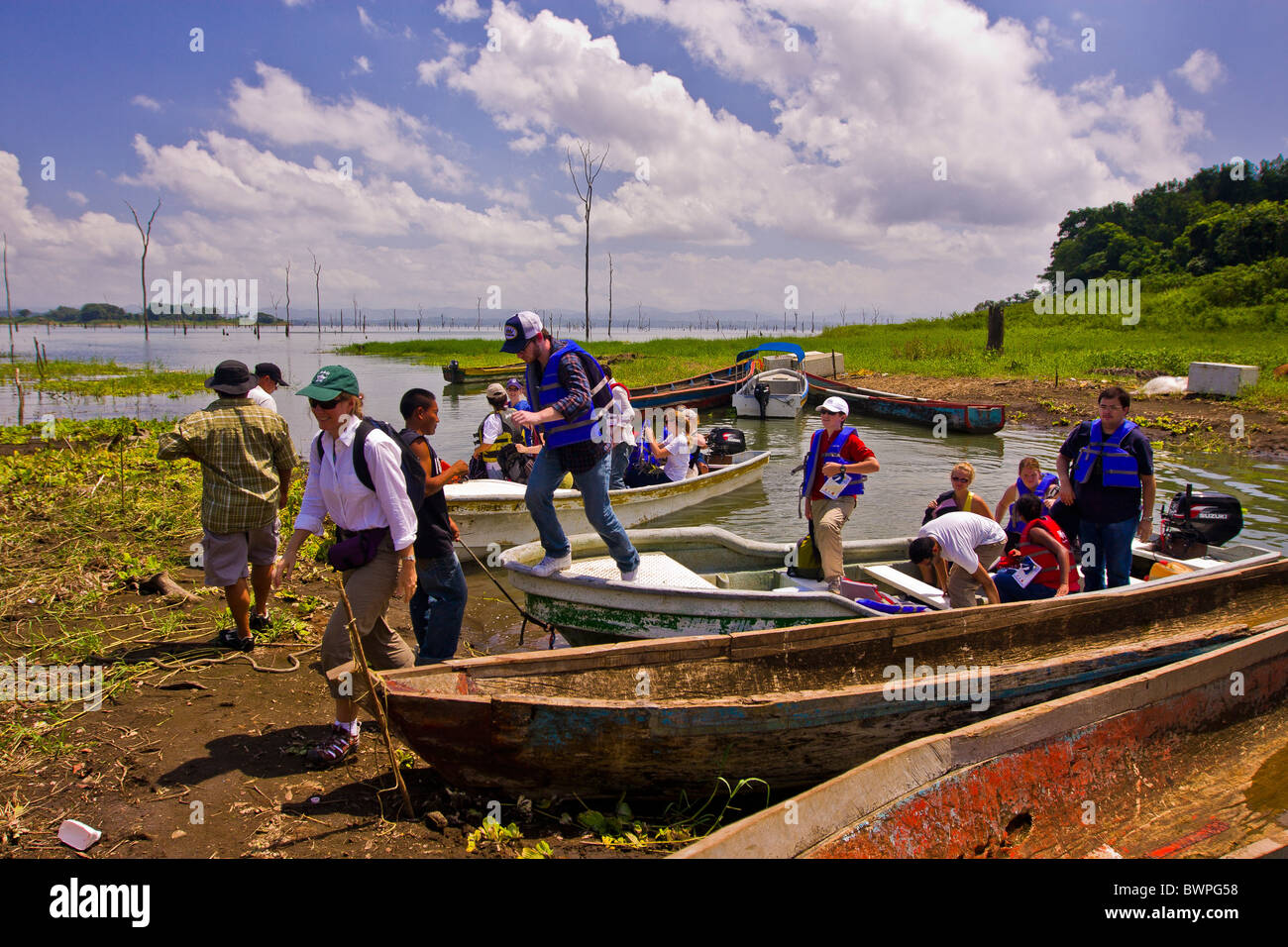 LAKE BAYANO, PANAMA - Ecotourists on Lake Bayano, Comarca Kuna de ...