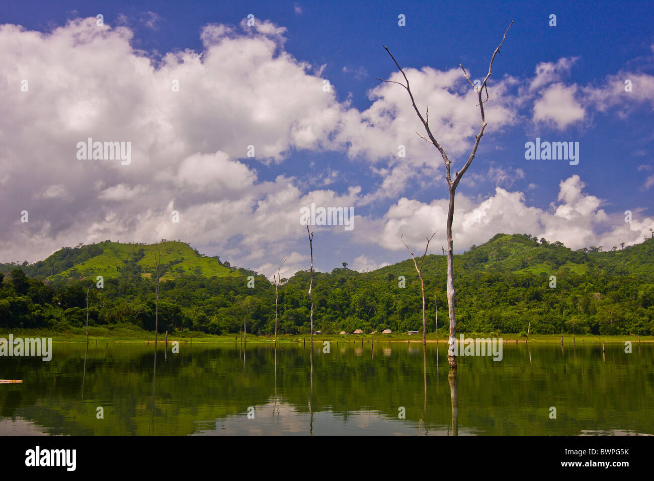 LAKE BAYANO, PANAMA - Man-made reservoir Lake Bayano, in Comarca Kuna ...