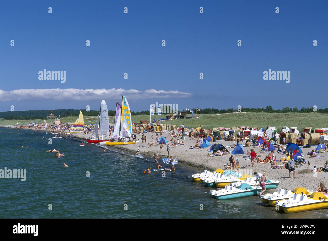 Germany Europe Weissenhauser beach Bay of Kiel Schleswig-Holstein ...