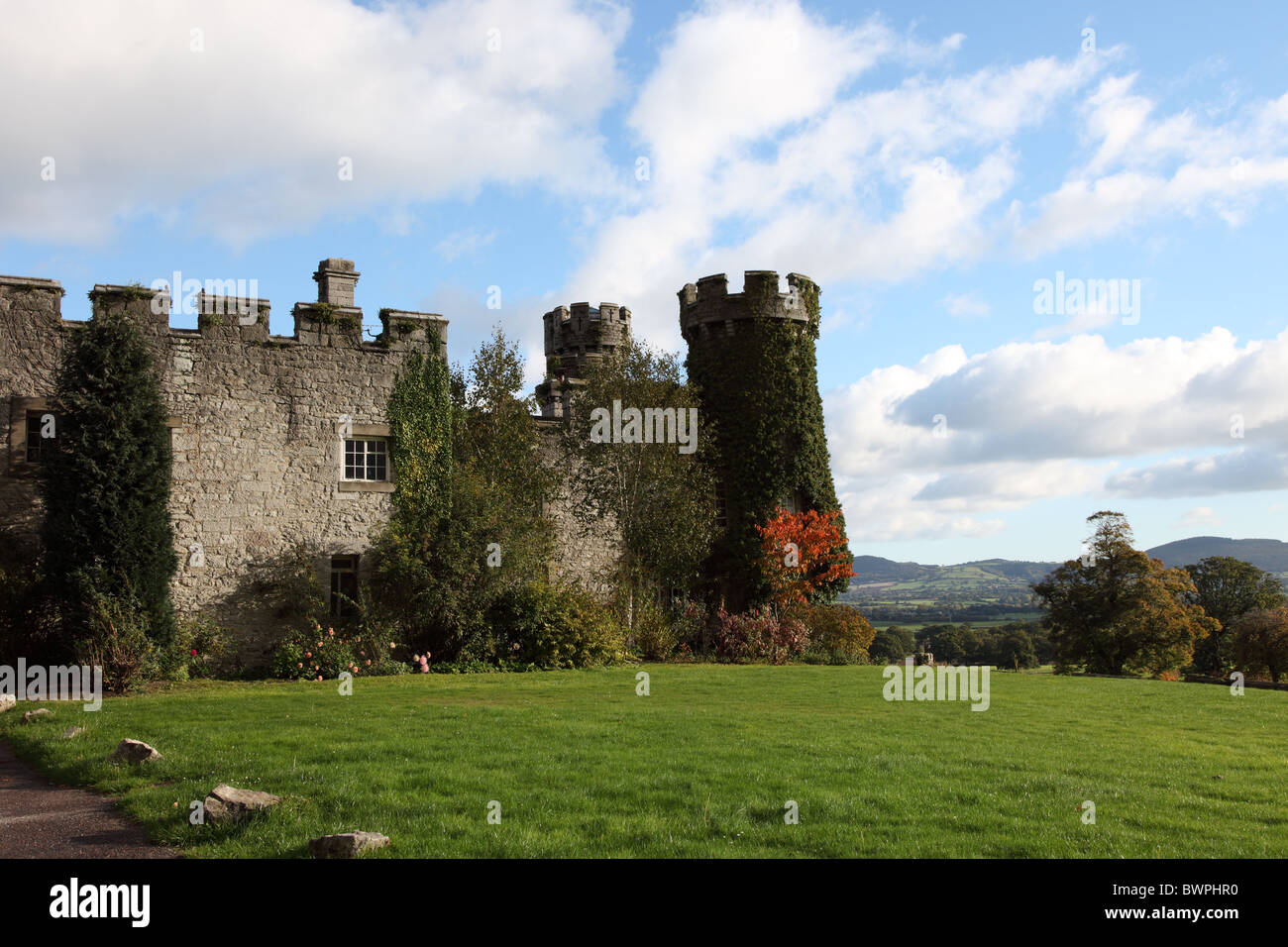 Bodelwyddan Castle Bodelwyddan Denbighshire North Wales Stock Photos ...