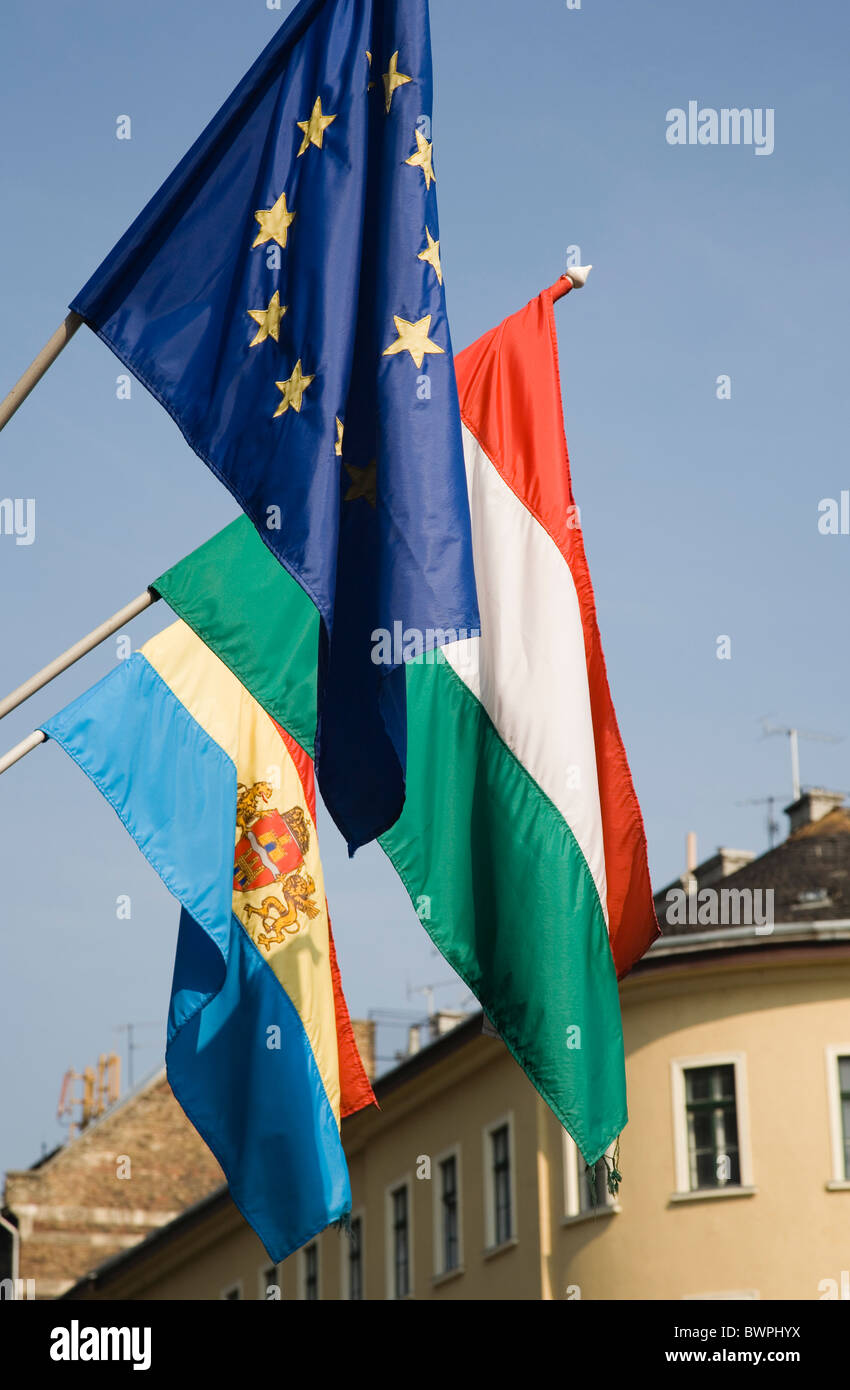 Budapest flags hi-res stock photography and images - Alamy