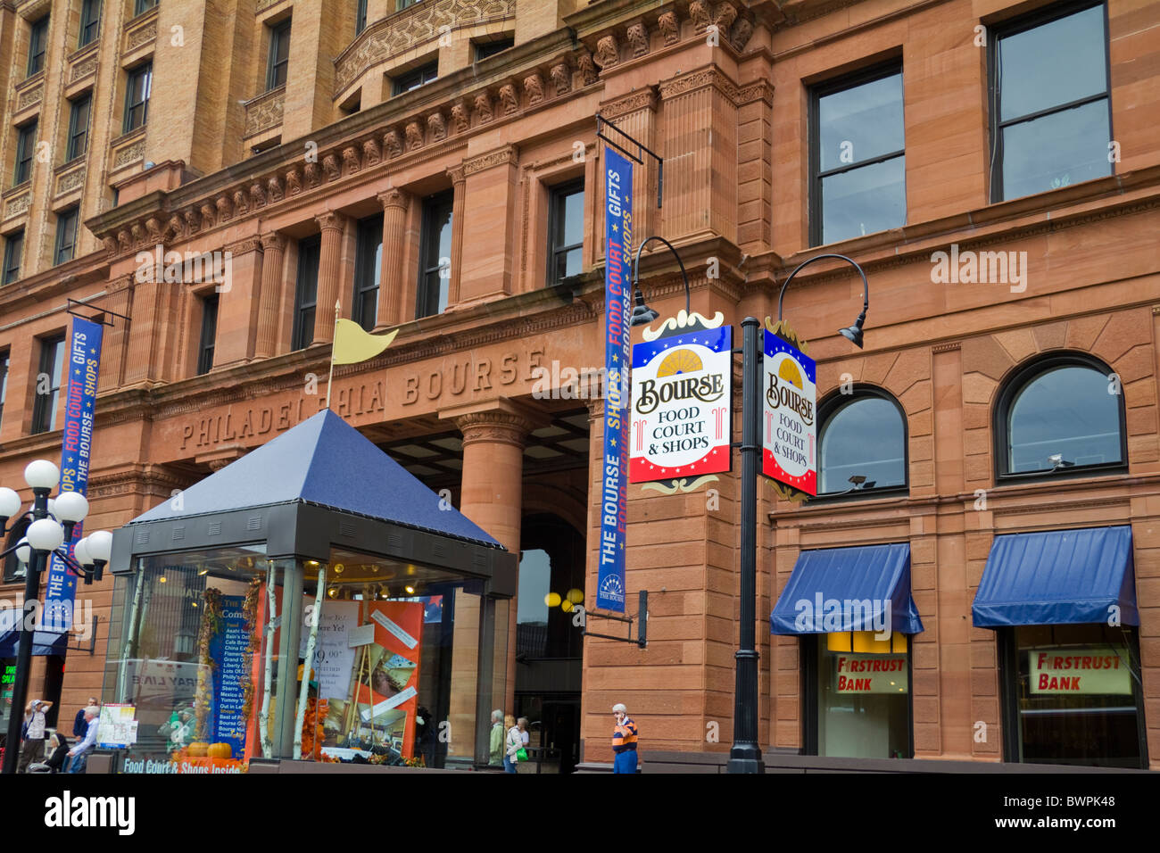 External view of the Bourse Foodcourt Philadelphia Pennsylvania USA ...