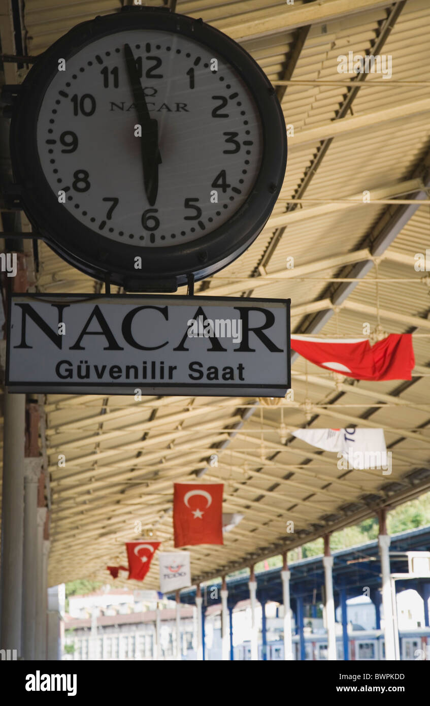 Railway train platform flag hi-res stock photography and images - Alamy