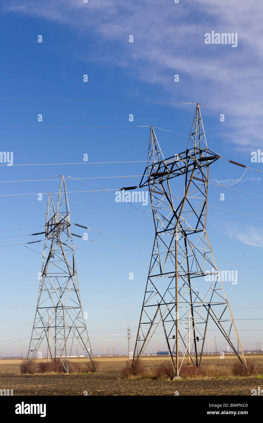Electrical Power Towers Stock Photo - Alamy