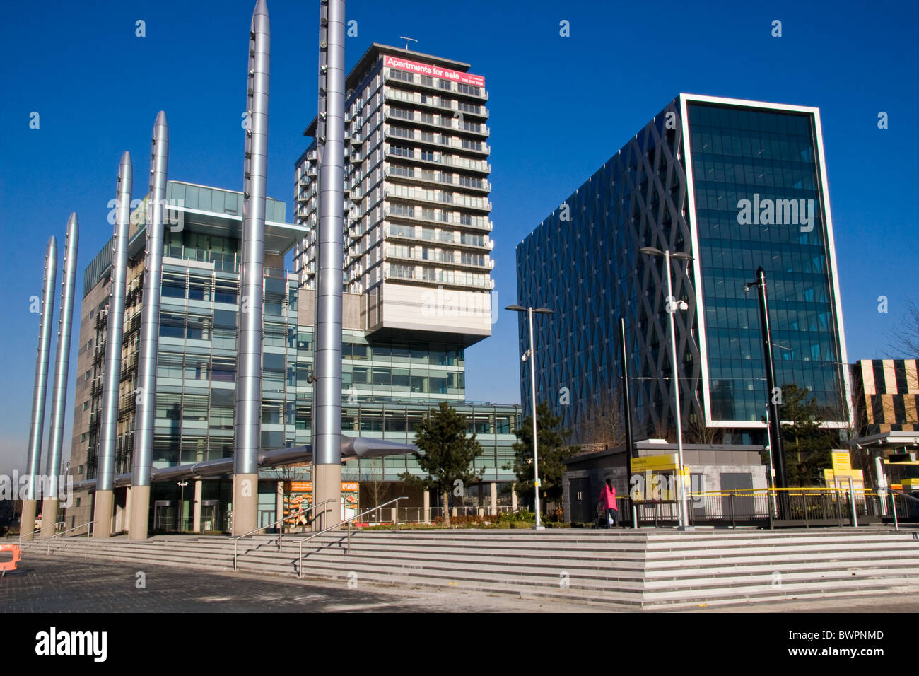 BBC Offices, Salford Uni building, apartments + Metro station ...