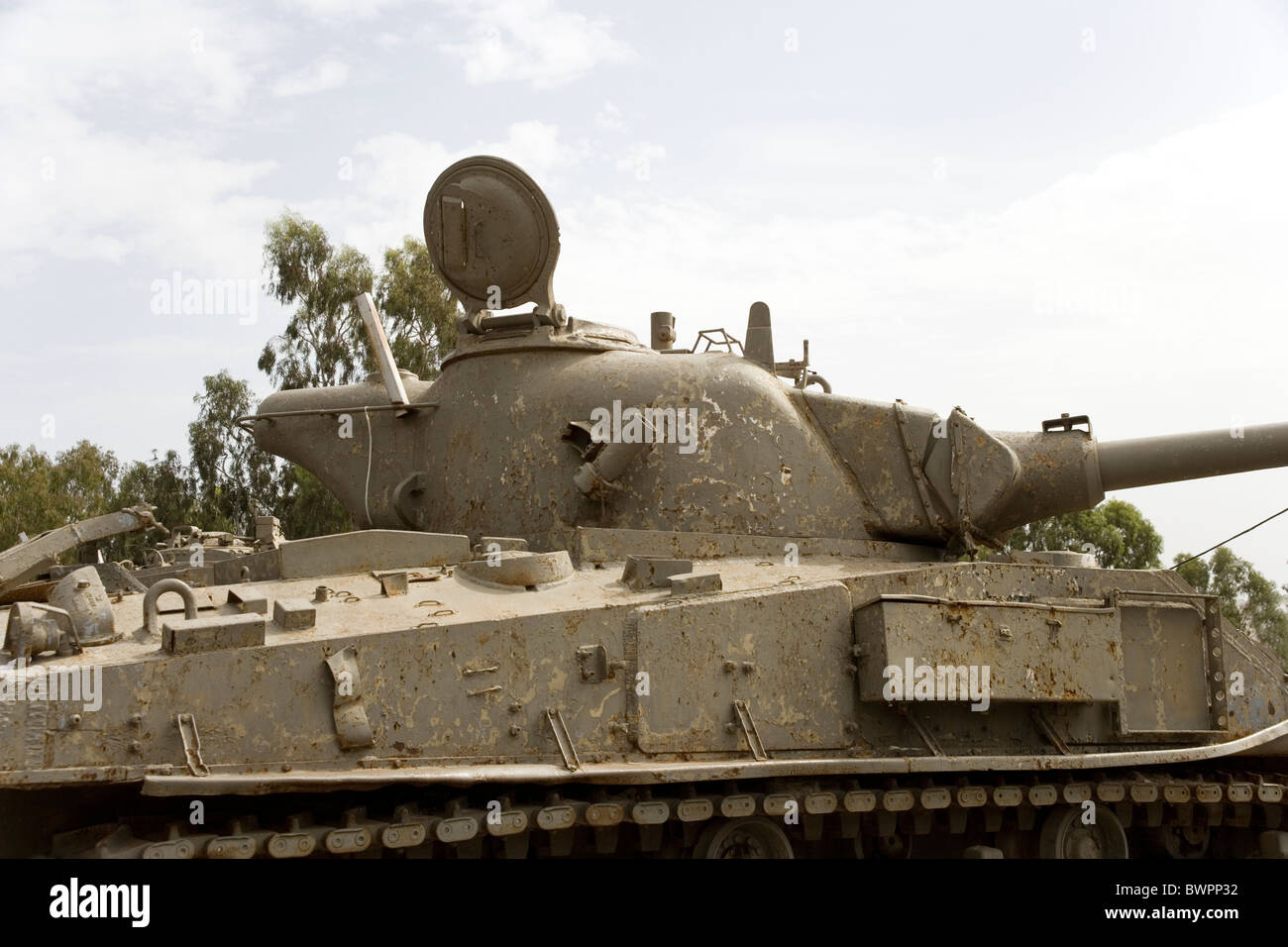 Israeli Centurian tank memorial on the Golan Heights, Israel Stock ...