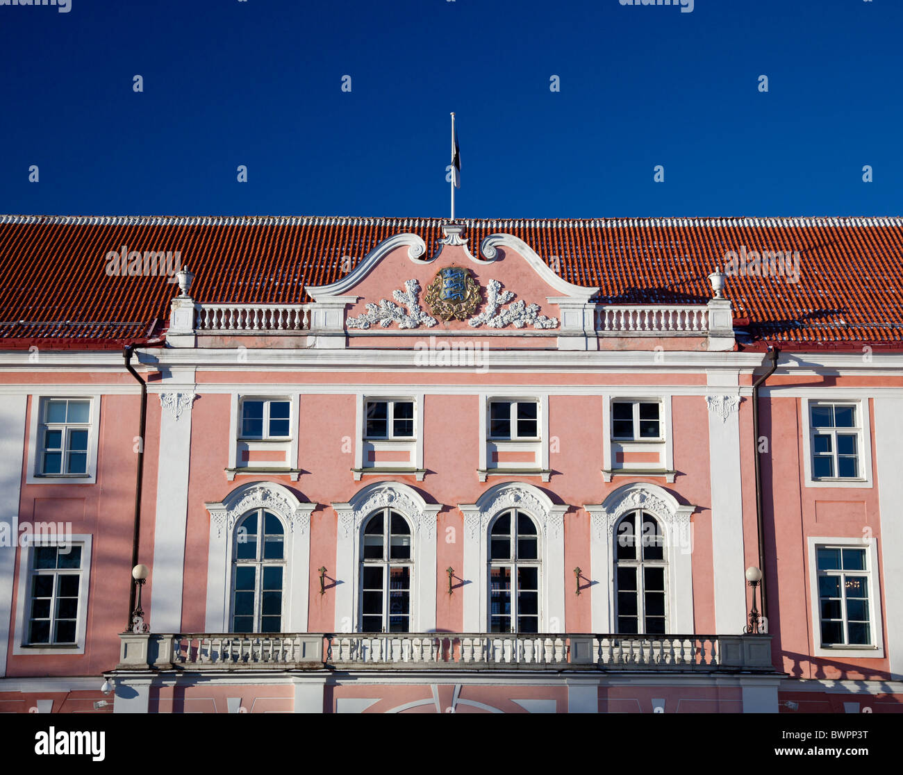 Front of the parliament building in Tallinn Estonia Stock Photo - Alamy