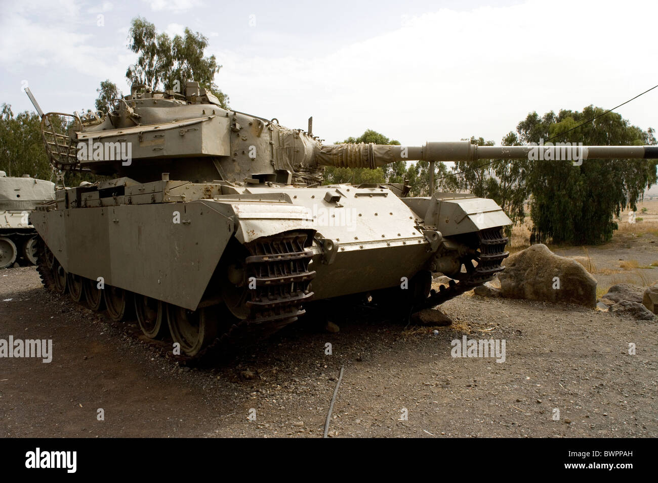 Israeli Centurian tank memorial on the Golan Heights, Israel Stock ...